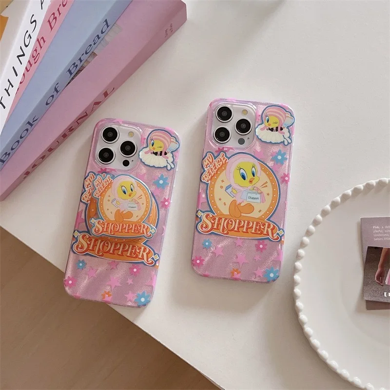 Pink-Cartoon-Cute-TweetyBird-Tweety-Bird-Magsafe-Wireless-Charge-Phone ...