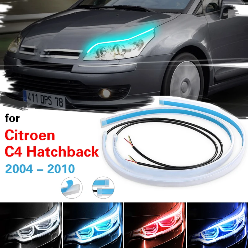 Headlamp-Light-Guide-Strip-Scan-LED-For-Citroen-C4-Hatchback-2004-2010 ...