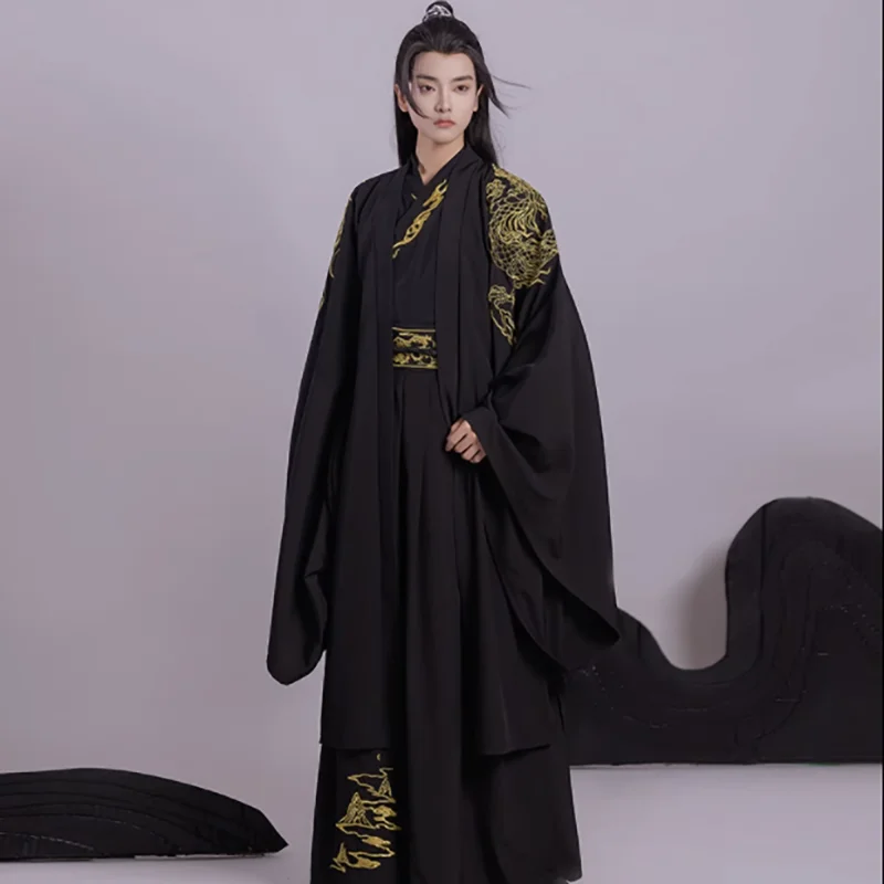 Hanfu Men Chinese Traditional Cosplay Costume Ancient Hanfu Sets Male ...