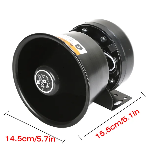 12V Car Police Sirens 400W 15 Tone Auto Warning Alarm Horn Emergency ...