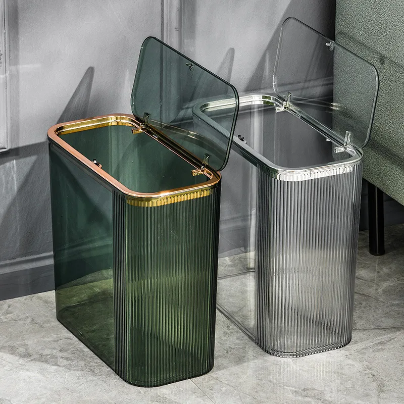 Can-press-the-bomb-cover-bathroom-large-capacity-trash-can-light-luxury ...