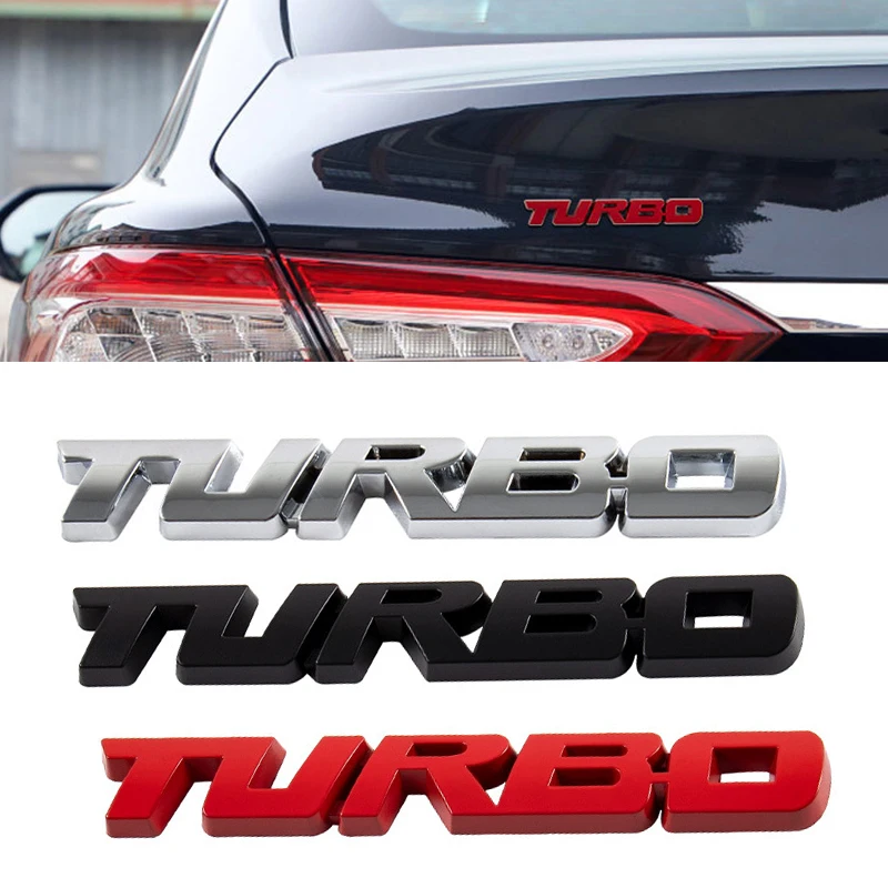 TURBO-3D-Metal-Car-Sticker-Car-Body-Styling-Emblem-Decal-Electroplating ...