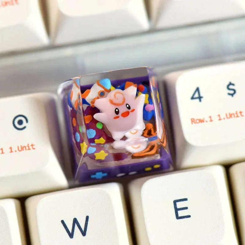 PTCG-Pokemon-Keycap-Mechanical-Keyboard-Resin-Transparent-Stereoscopic ...