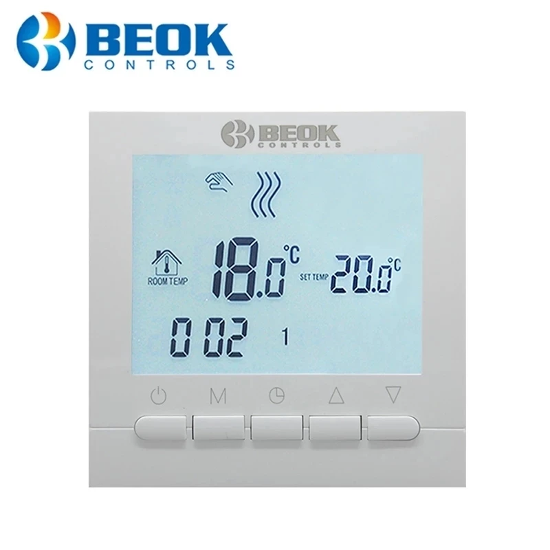 Beok Wired Digital Room Thermostat for Gas Boiler Heating Thermostato ...