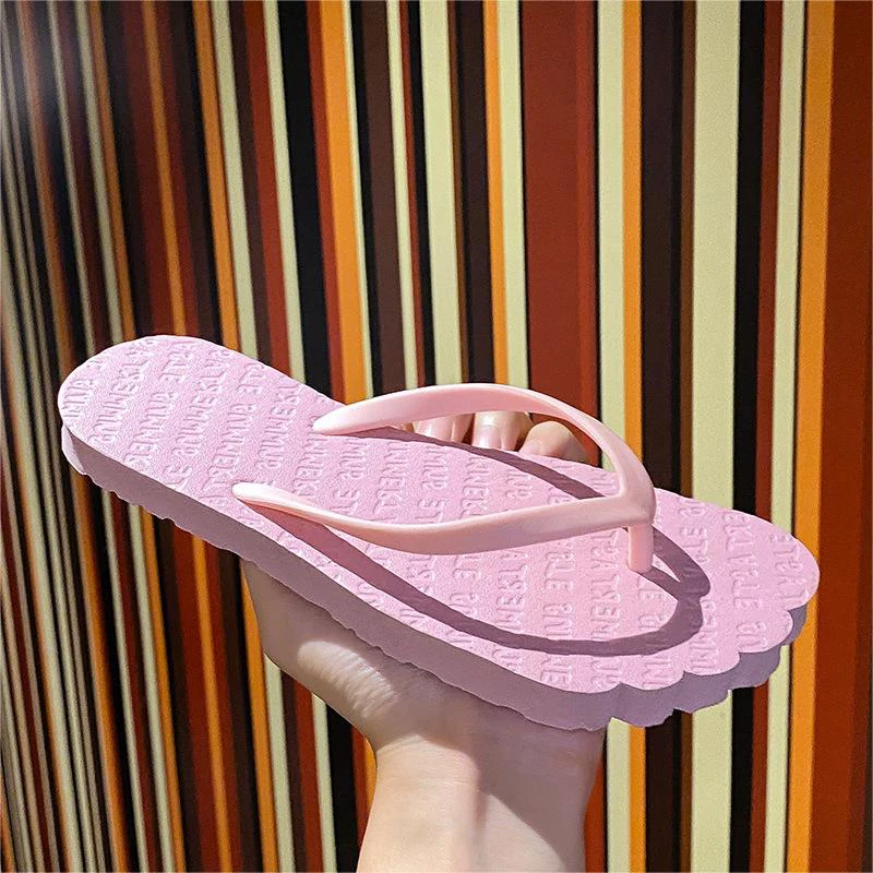 2024-New-Women-s-Summer-Outerwear-Solid-Color-Flip-Flop-Slippers-Anti ...