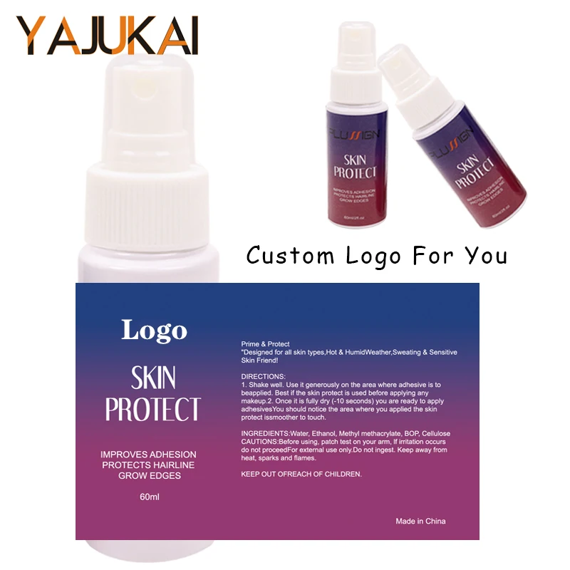 Custom-Logo-For-Skin-Protectant-Spray-10Pcs-Lace-Wig-Skin-Primer-Scalp ...