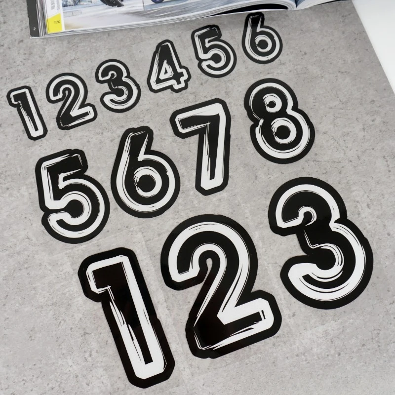 DIY-0123456789-Racing-Number-Stickers-Motorcycle-Head-Windshield-Helmet ...