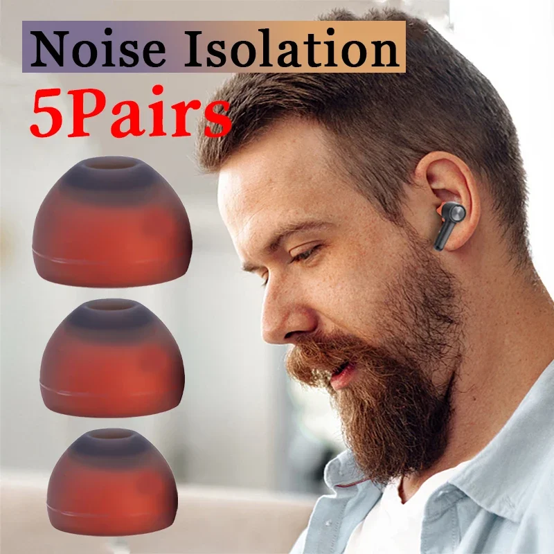 Soft-Memory-Foam-Earbuds-Silicone-Noise-Isolation-Eartips-Replacement ...