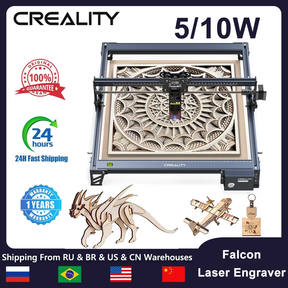 Creality-Falcon-CNC-Laser-Engraver-10W-5W-Blue-Light-High-Precision-455 ...
