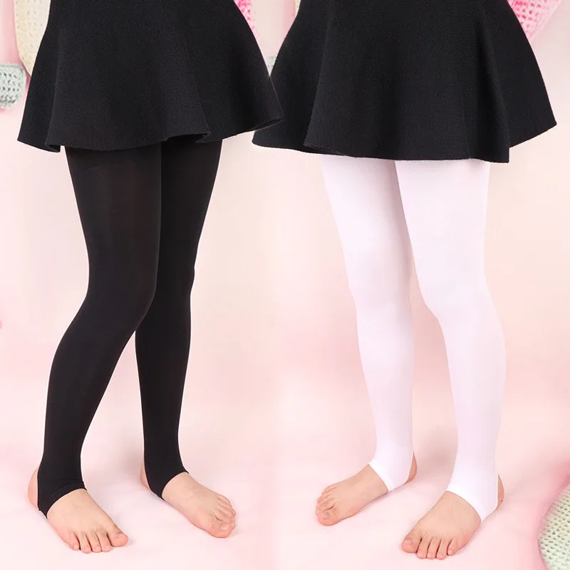 Filles-Collants-enfants-B-b-Mince-mode-Pantalon-de-pied-3-12-ans ...