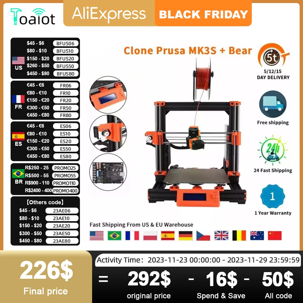 Clone-Prusa-i3-MK3S-Bear-Kit-V2-0-Upgraded-3d-Printer-High-Quality-Kits ...