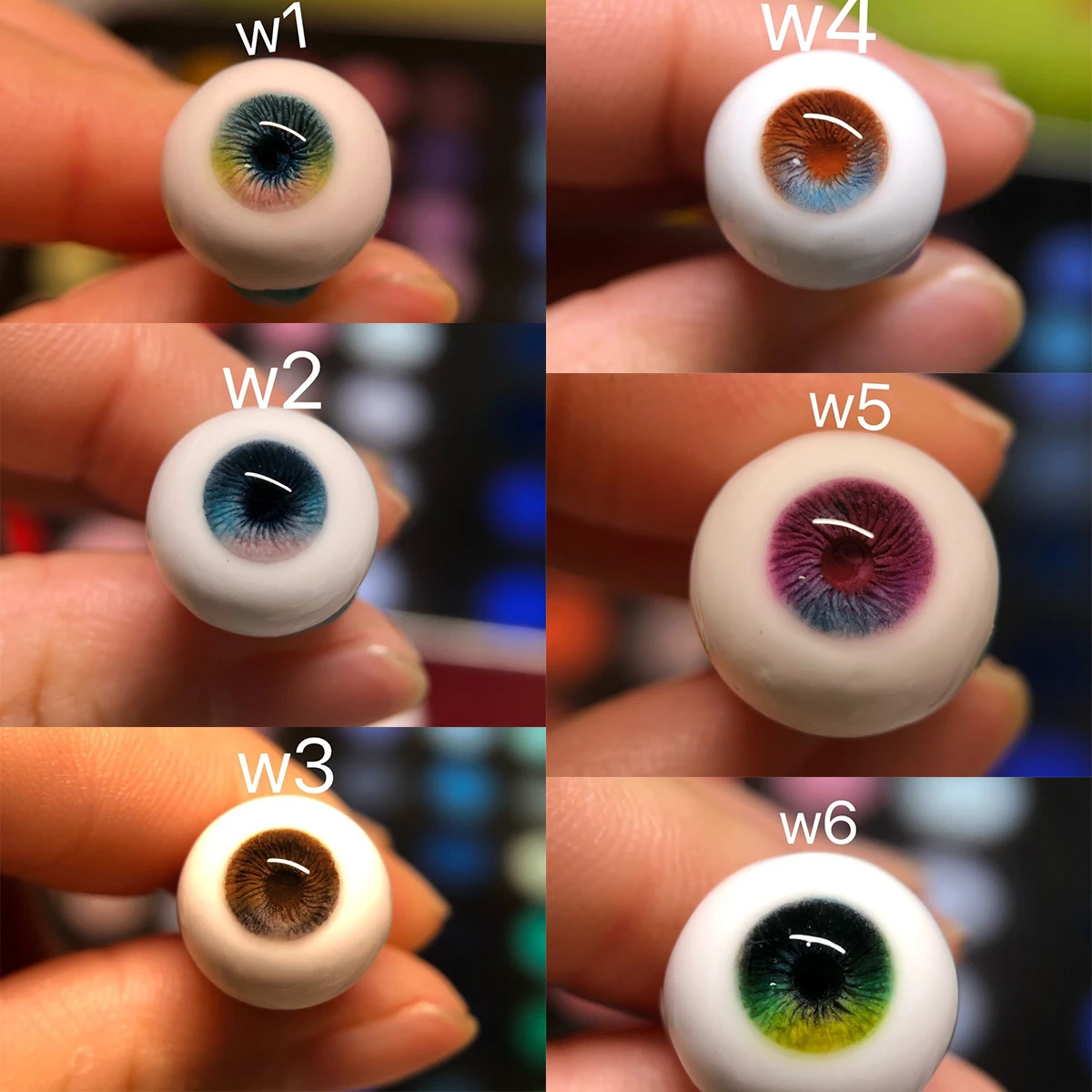 New Bjd Eye Plaster Eye Ob11 Movable Eye 8/10/12/14/16/18mm Doll Eyes ...