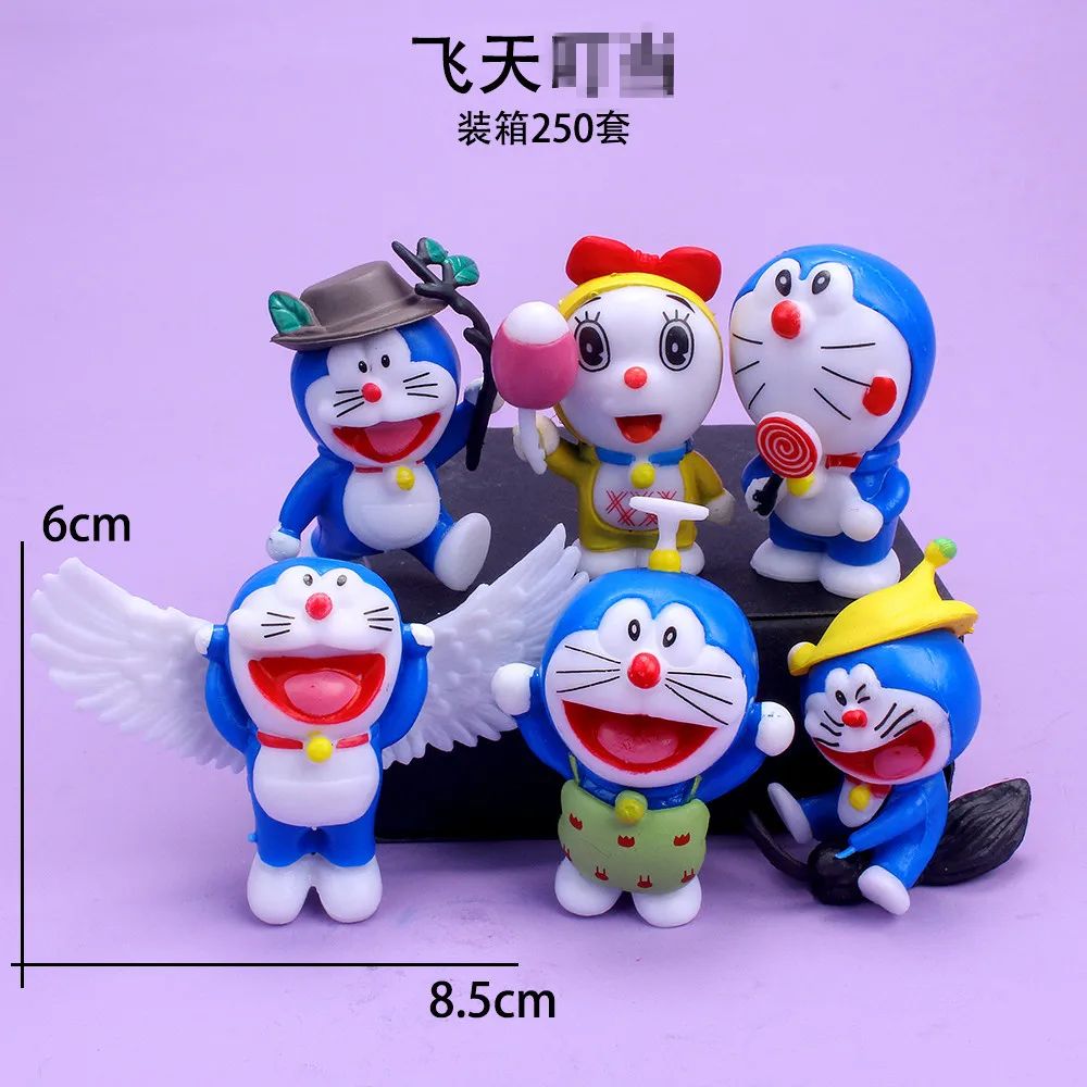 6Pcs-Cartoon-Japan-Anime-Doraemon-PVC-Action-Figure-Model-Doll-Toys-For ...