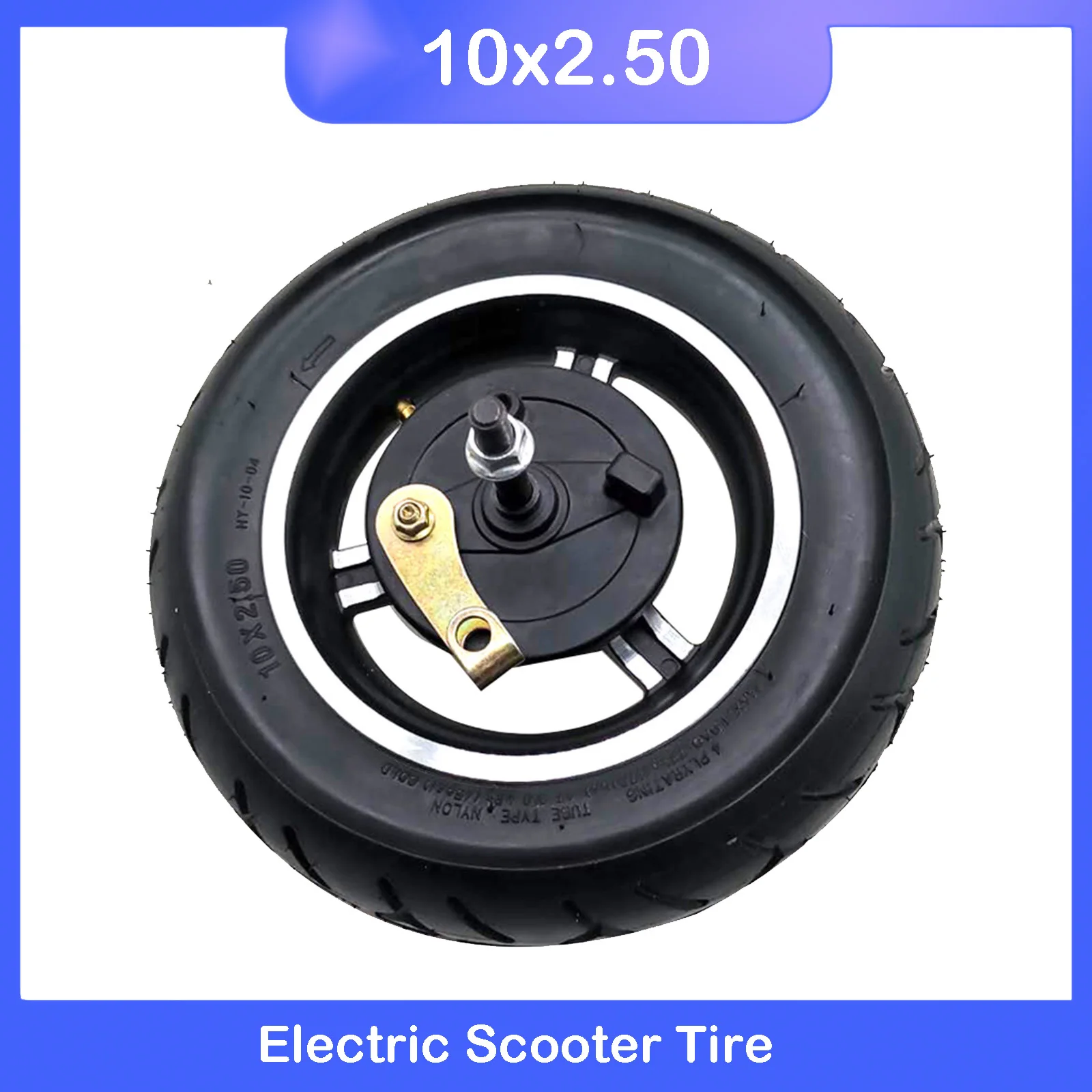 10-Inch-Wheel-With-Brake-10x2-50-Inflated-Wheel-With-Inner-Tube-And ...
