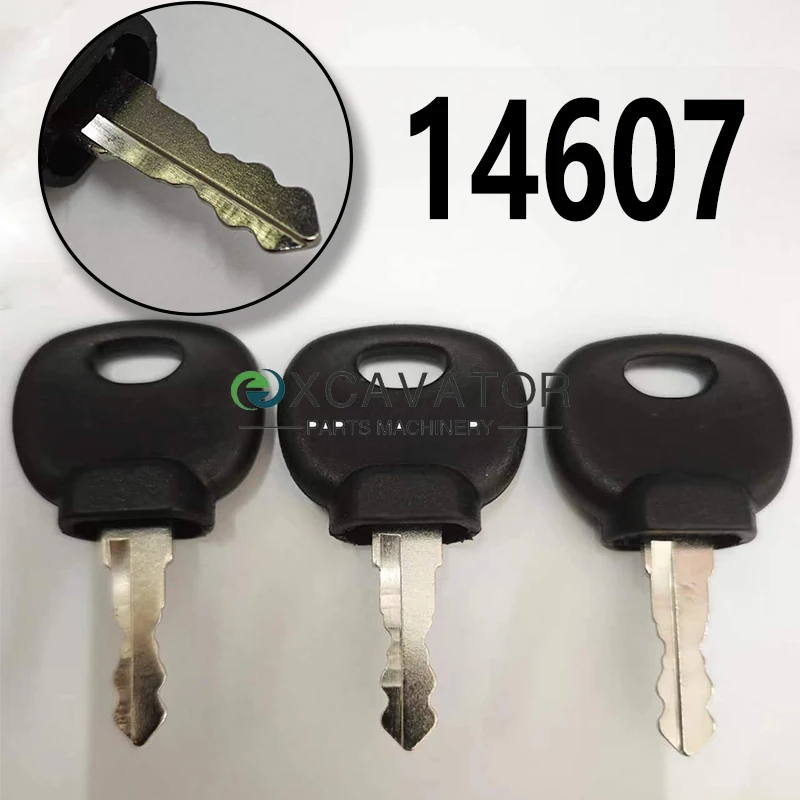 3PCS-14607-IGNITION-KEY-PLANT-APPLICATIONS-FOR-JCB3CX-BOMAG-HATZ ...