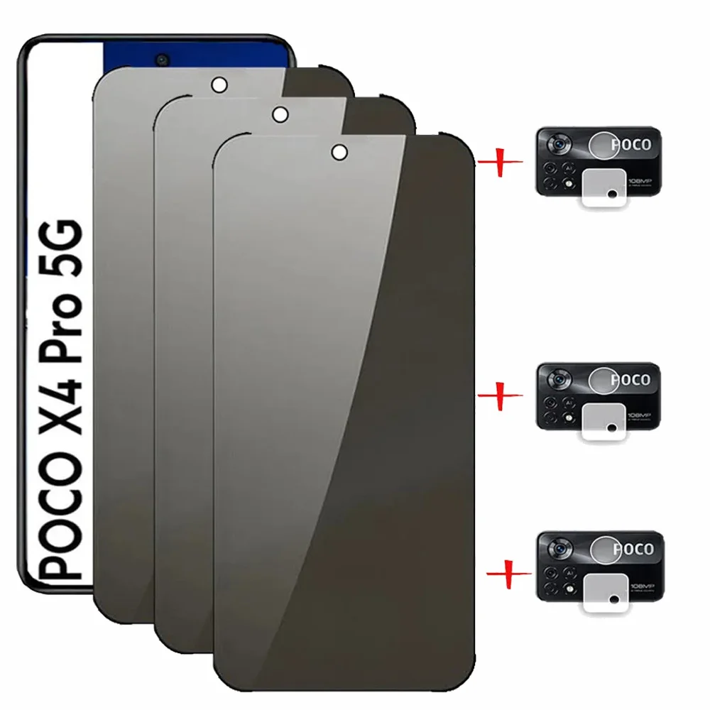 Privacy-Glass-Poco-X4-Pro-5G-f5-Anti-spy-Tempered-Glass-Poco-x5-pro ...