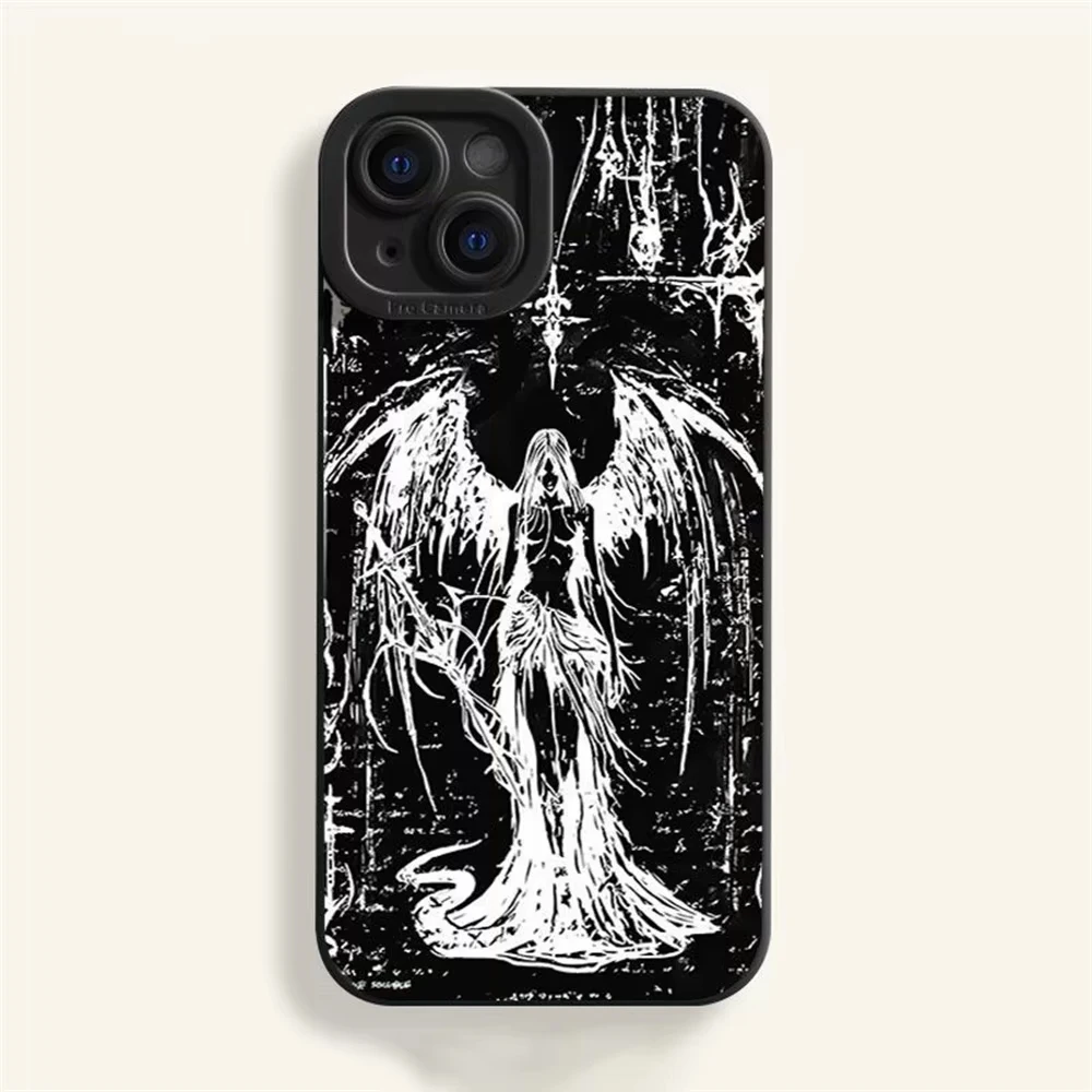 Luxury BURGA Black Angel Demon Phone Case for Redmi 10 4G (TOYB ...