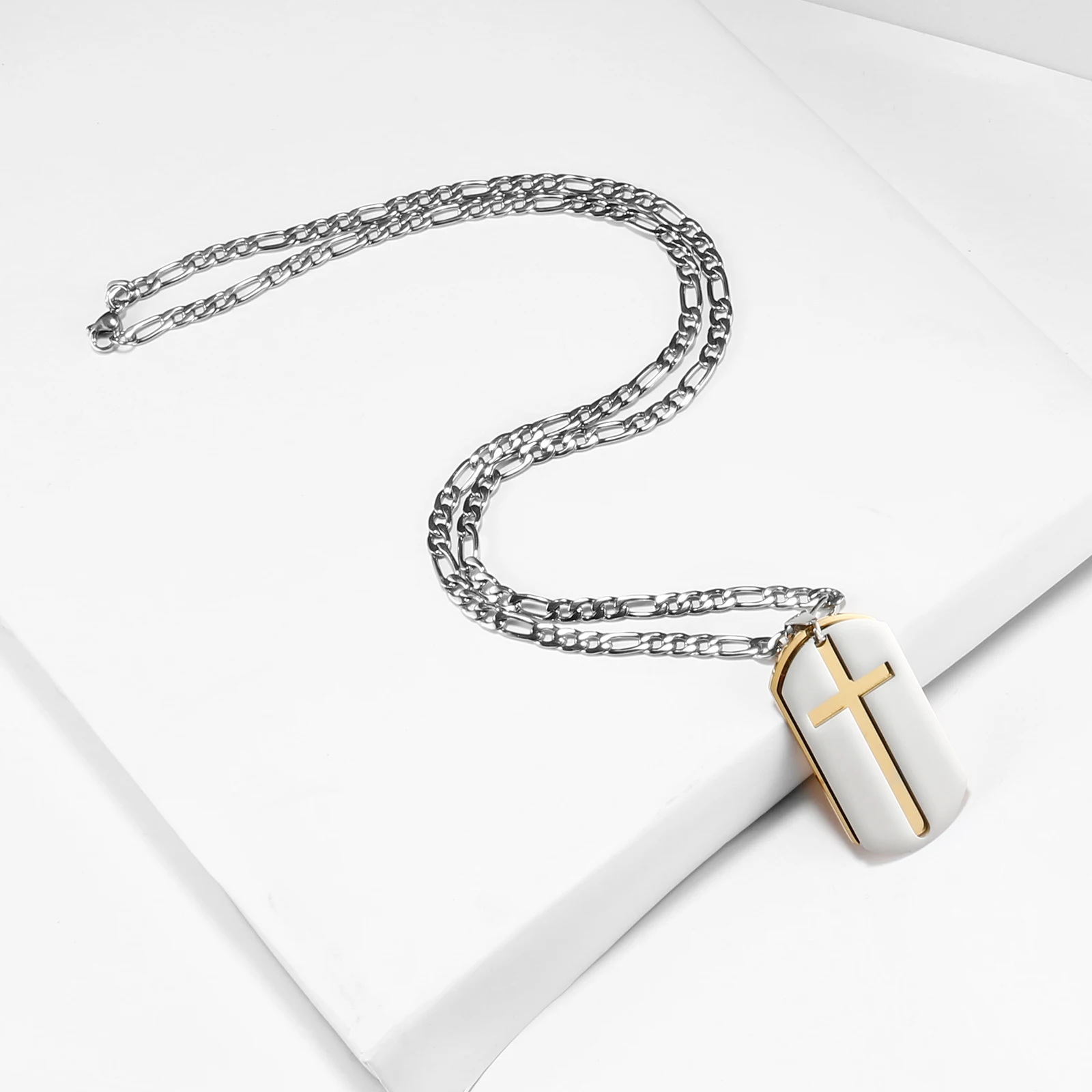 Cross With Dog Tags Drawing