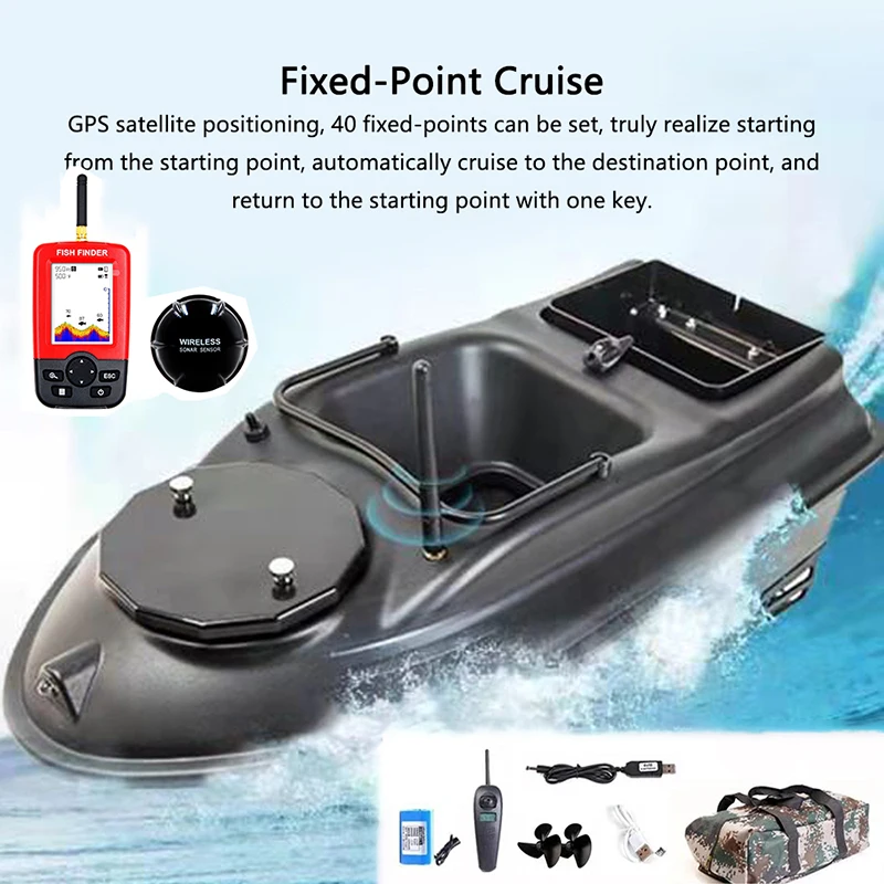 2022-With-GPS-RC-Bait-Boat-Double-Motors-Wireless-Finder-GPS-Remote ...
