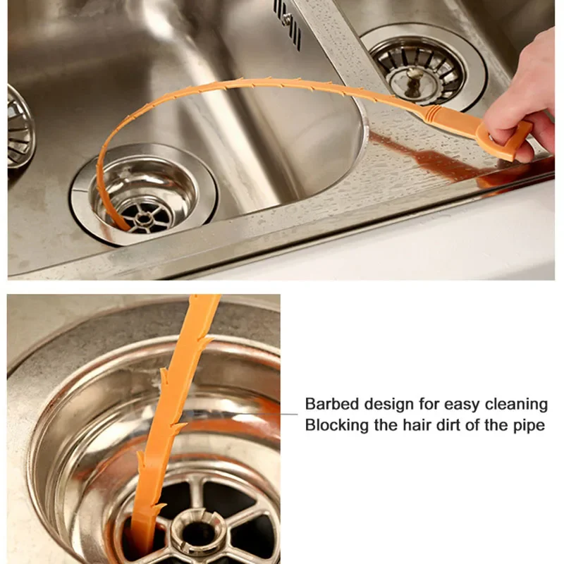 Kitchen Sink Pipe Drain Cleaner Tools Bathroom Floor Hair Cleaner Sewer ...
