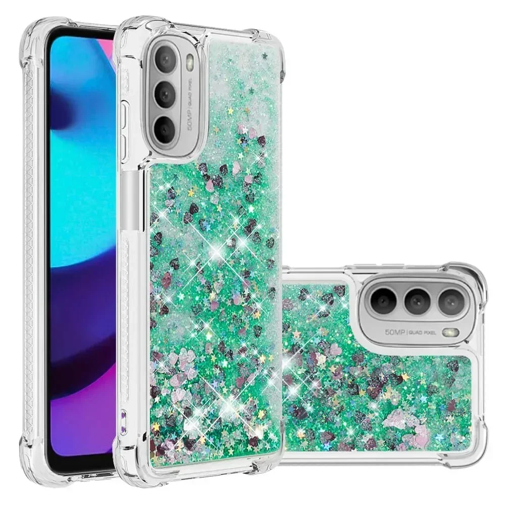 Quicksand Glitter Airbag Anti-Drop Phone Case for MOTO G Stylus 2025 (L006)