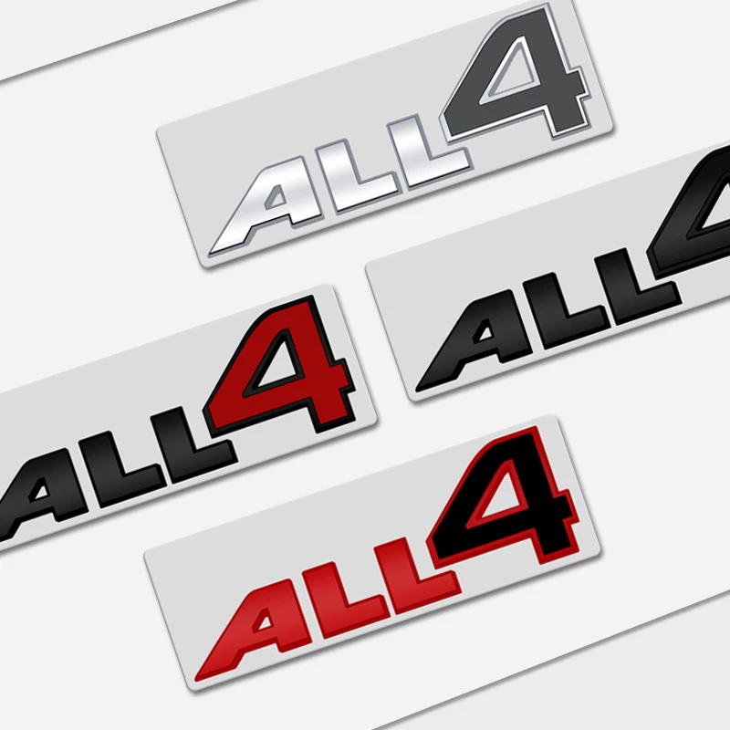 Auto-Metal-ALL4-Logo-3D-Badge-Lettering-Decals-Trunk-Sticker-For-MINI ...