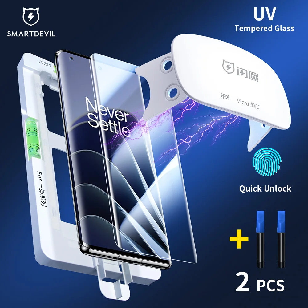SmartDevil-Full-Cover-Glue-UV-Tempered-Glass-for-Oneplus-12-11-Ace-2 ...