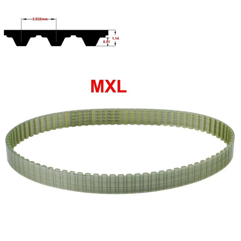 MXL Tooth Shape Polyurethane Transmission Conveyor Timing Belt Closed ...