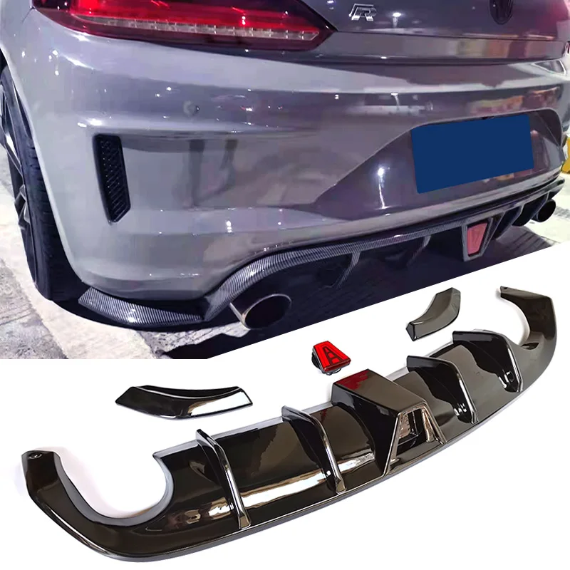 Body Kit Splitter dla Volkswagen Scirocco R 2015 2016 2017 tylny ...