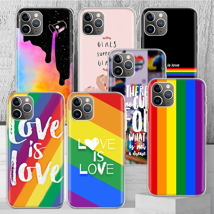 Love Is Love Lgbt Rainbow Phone Case Cover For Iphone 14 13 Pro 11 12 ...