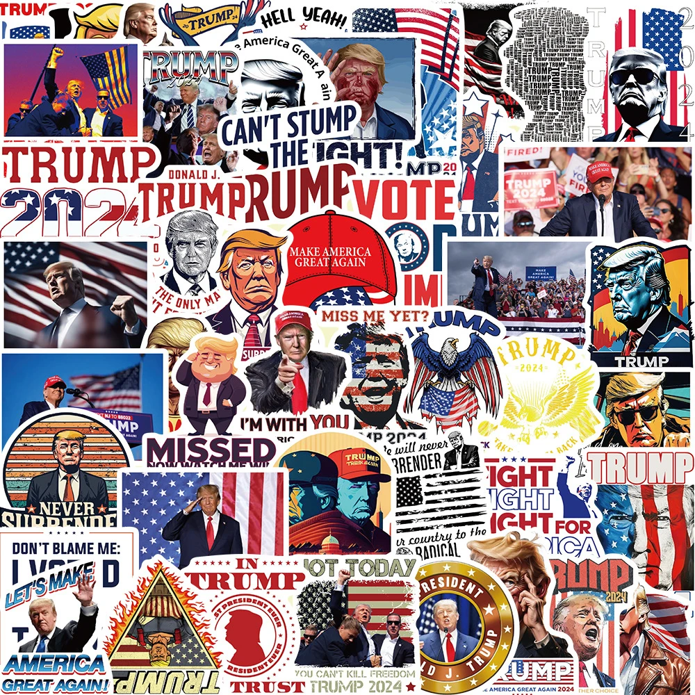 10-30-50pcs-American-Trump-Stickers-Funny-Graffiti-Decals-Laptop-Guitar ...