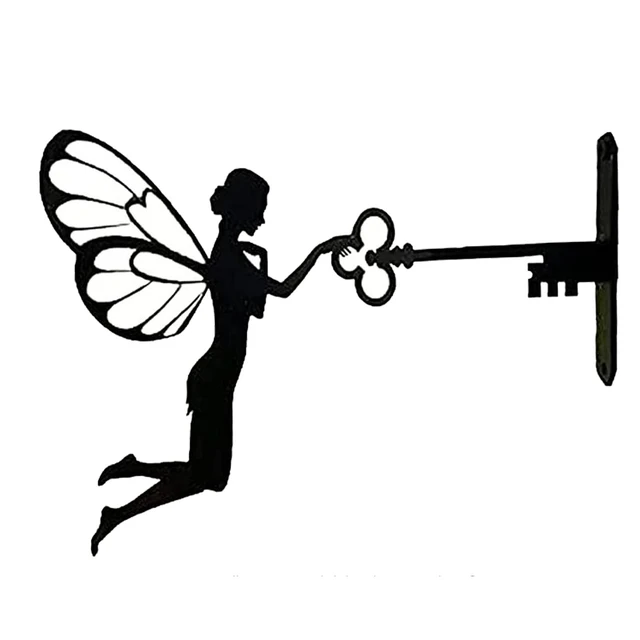 Simple Fairy Silhouette Sitting