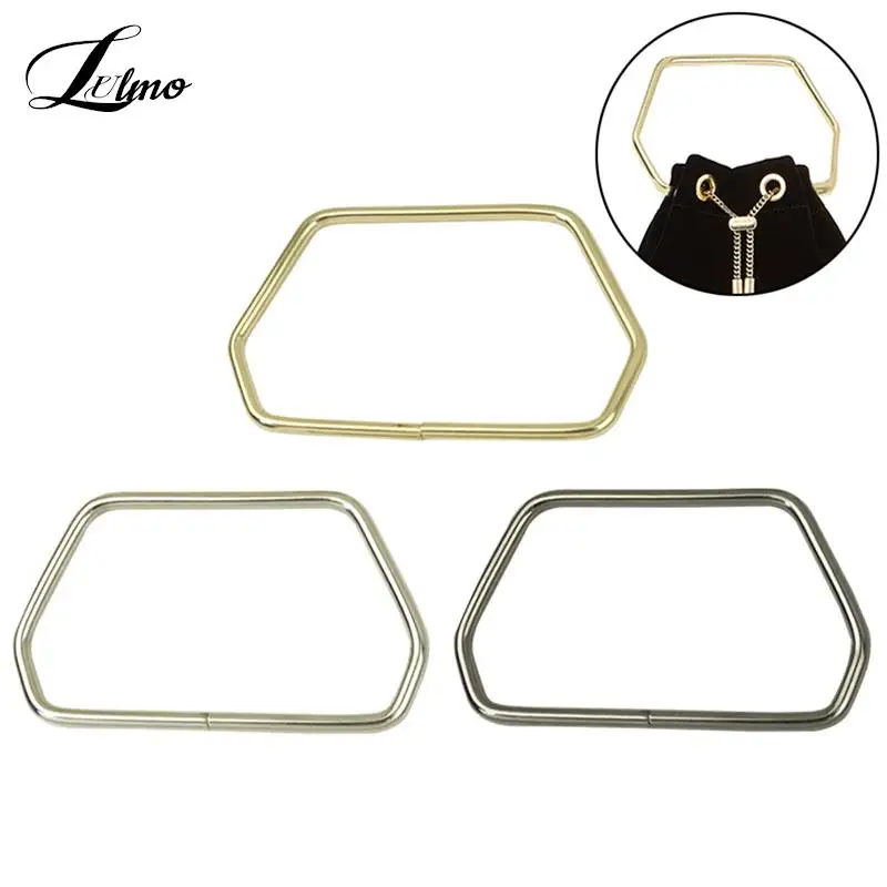 Strong-Hexagonal-Trapezoid-Metal-Handle-For-Handbags-Luggage-Hardware ...