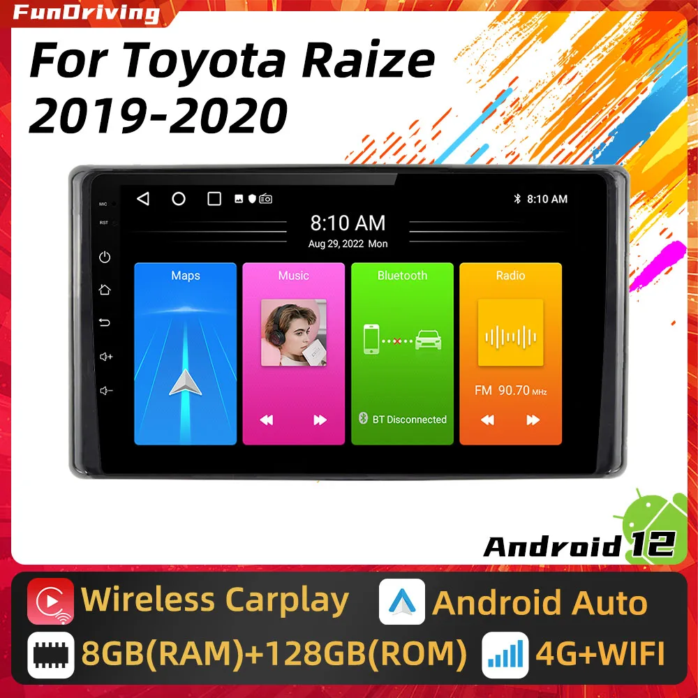 Car-Radio-for-Toyota-Raize-2019-2020-2-Din-Android-Stereo-Autoradio ...