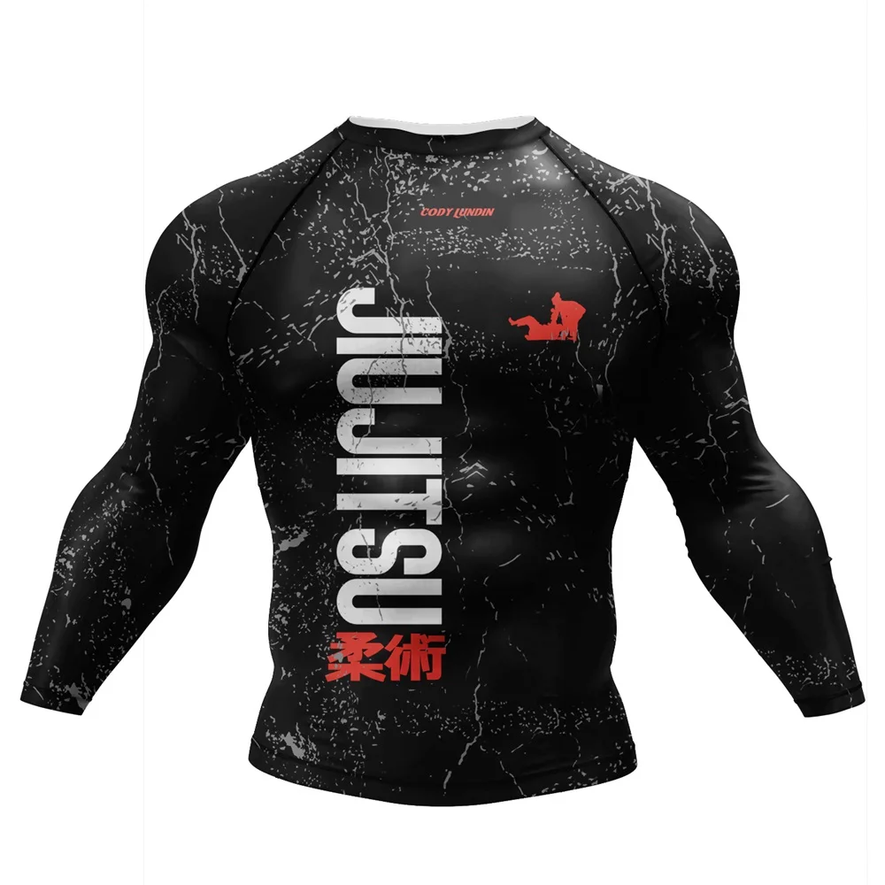 Codylundin-GYM-Muay-Thai-Boxing-Compressed-Jerseys-Anti-Shrink-Men ...