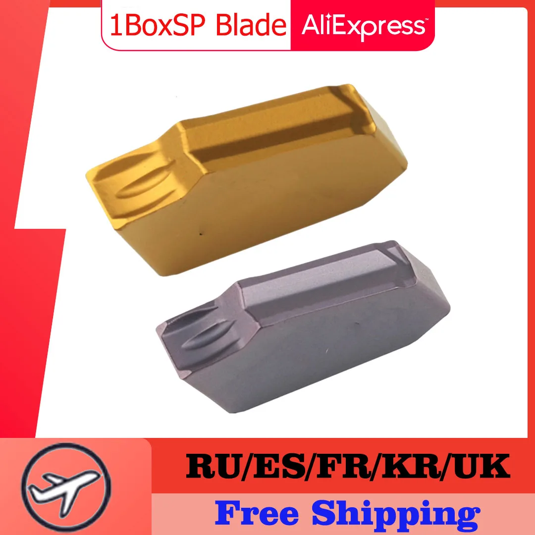 1-Box-10PCS-SP200-SP300-SP400-SP500-NC3030-Slotted-Carbide-Insert-CNC ...