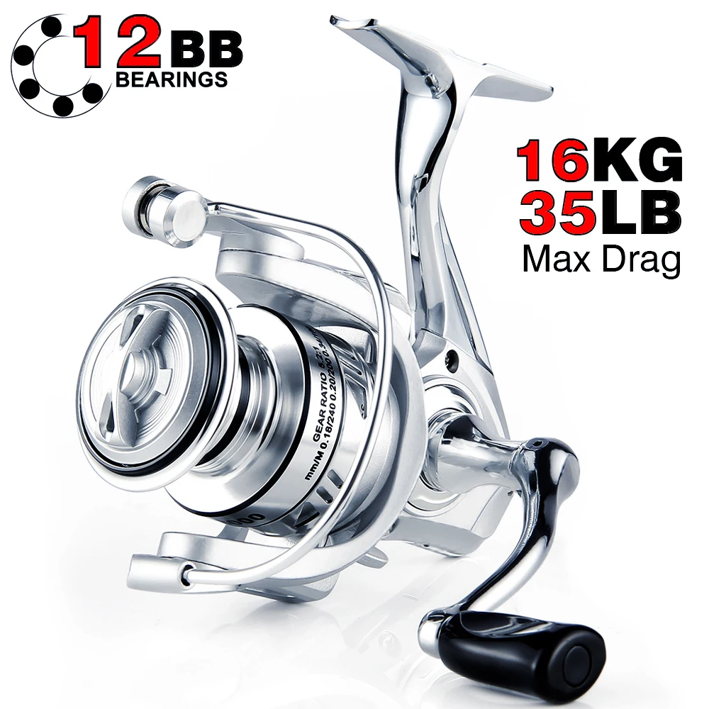 12BB-Spinning-Reel-16KG-Max-Drag-5-2-1-Gear-Ratio-Super-Light-Fishing ...