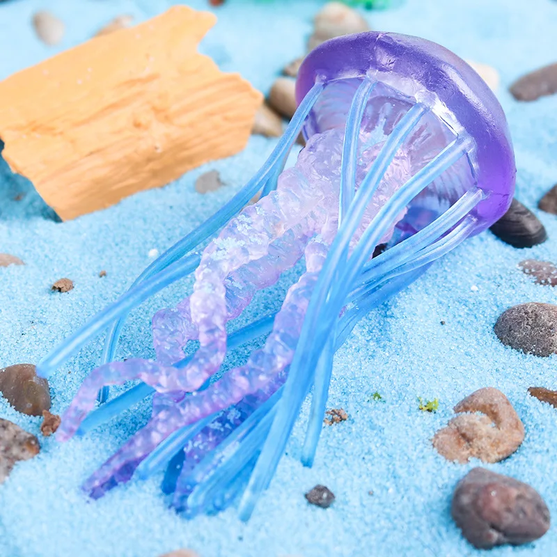Jellyfish Toy Animal Children's Cognitive Gift Ornaments Simulation Sea ...