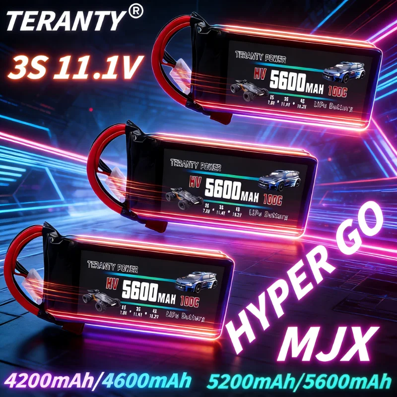 1/2/4pcs TERANTY 3S 5600mAh Lipo Battery 11.4V 100C with T Plug for ...
