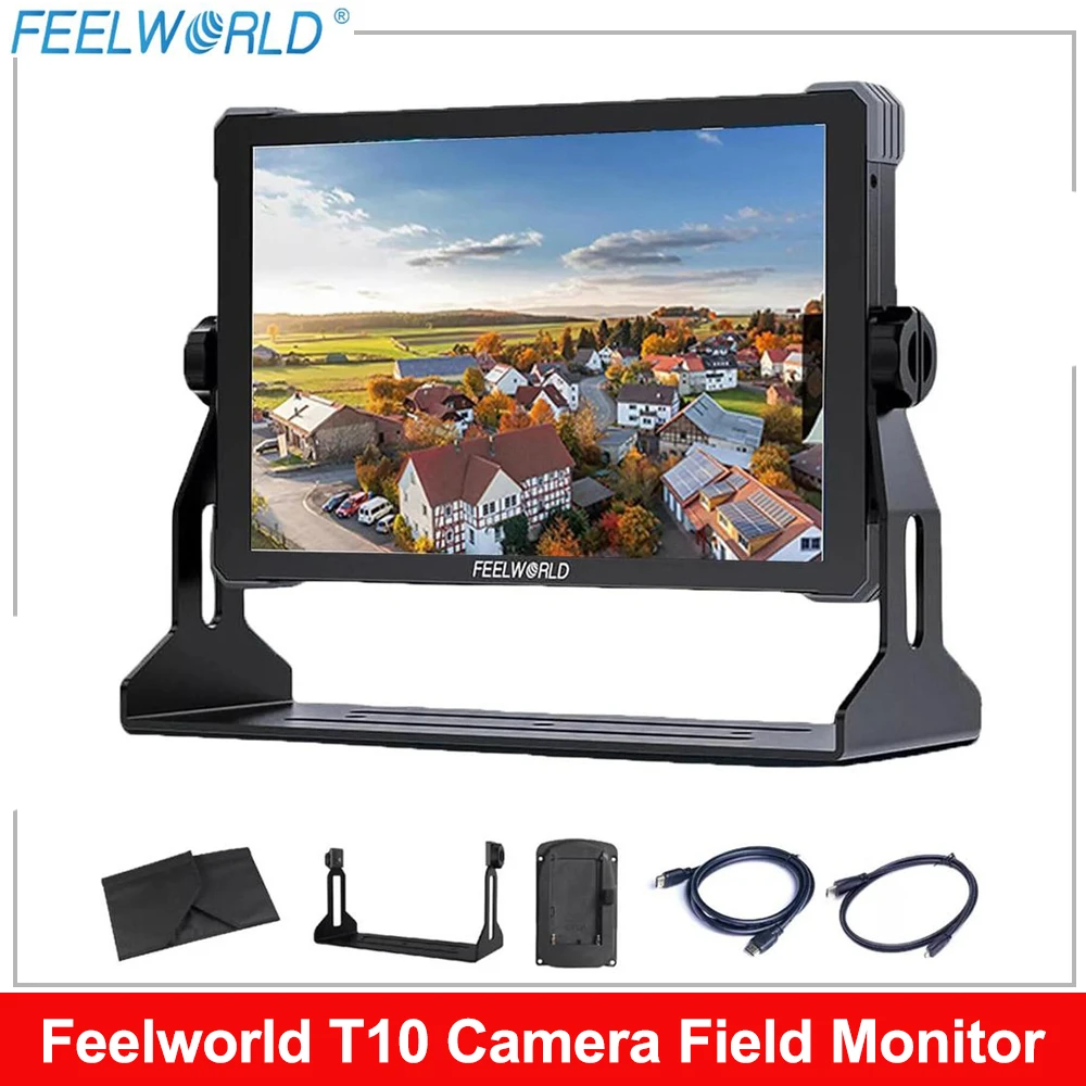 FEELWORLD T10 10" Full HD Field Monitor 1920*1200 500Nit Brightness ...