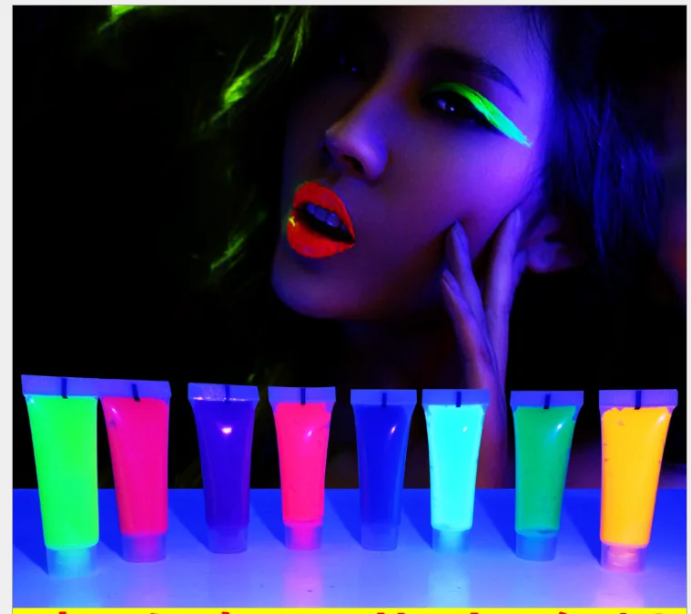Neon Blacklight Makeup