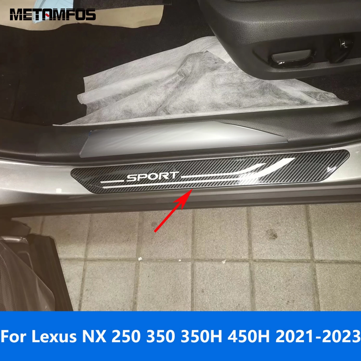 For-Lexus-NX-250-350-350H-450H-2021-2022-2023-Exterior-Door-Sill ...