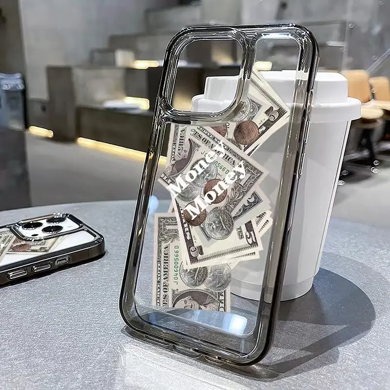 good-luck-money-shockproof-transparent-mobile-phone-case-For-iPhone-14 ...