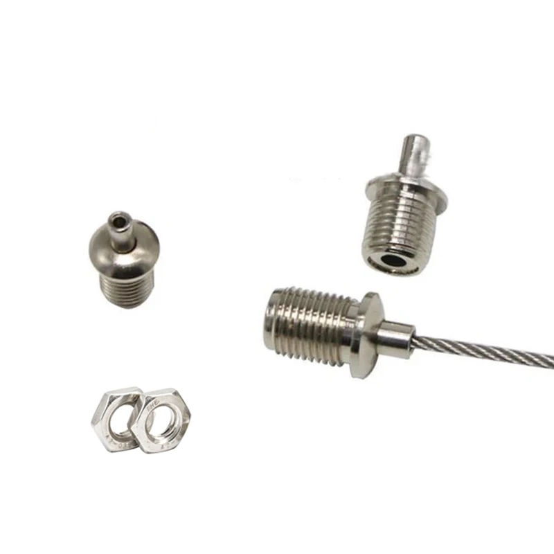 2pcs Steel Wire Rope Fast Locking Device Hanging Cable Clamp Connector ...
