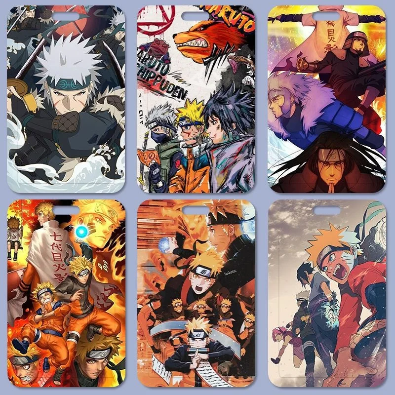 Naruto-Sliding-Card-Holder-Accessories-Uzumaki-Uchiha-Kakashi-Anime ...