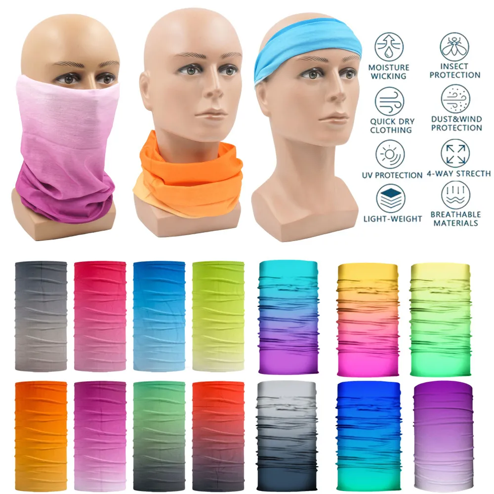 Magic Seamless Neck Gaiter Windproof Gradient Balaclava for Cycling ...