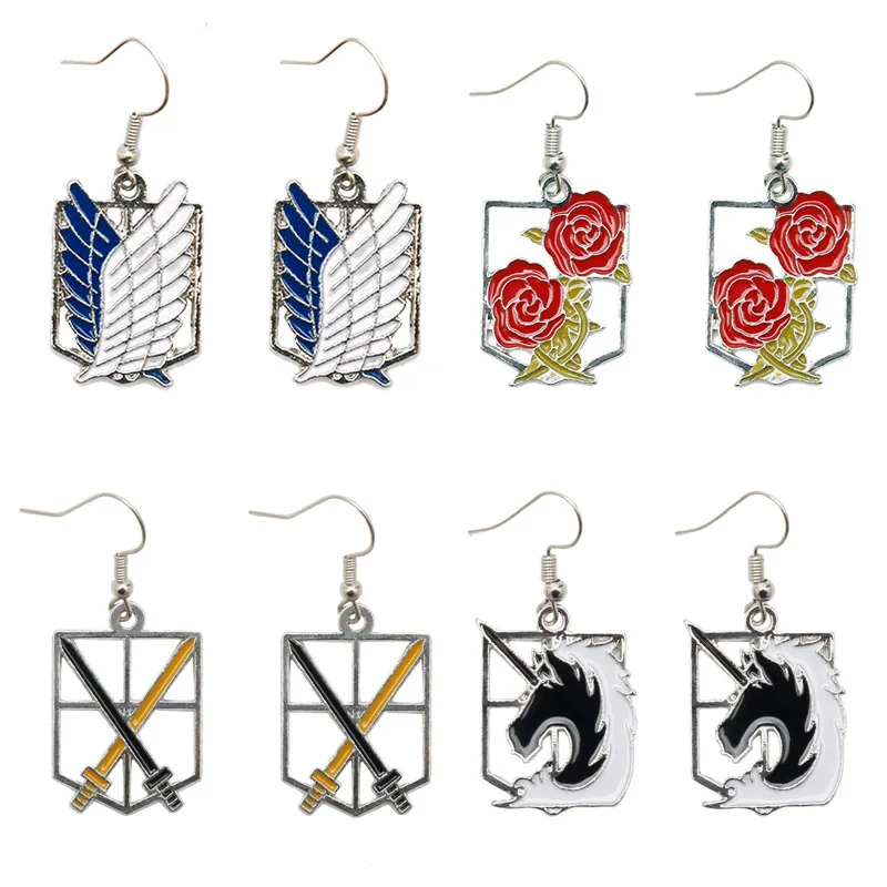 Anime-Attack-on-Titan-Earring-Akatsuki-Organization-Red-Cloud-Attack ...