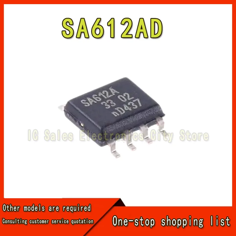 5-100 new SA612AD SA612A SA612 SOP-8 mixer and double balanced ...