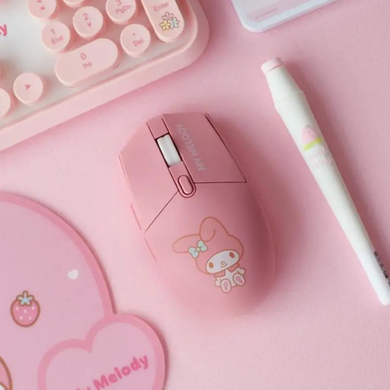 Cartoon My Melody Kawaii Wireless Bluetooth Mouse - KawaiiMerch.com