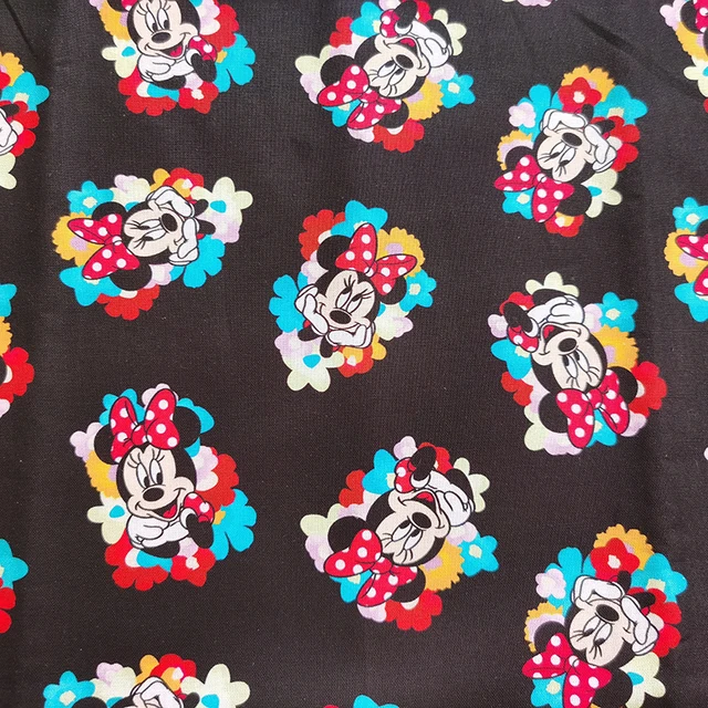 Wholesale Disney Cotton Fabric Per Half Meter Mickey Stitch Winnie ...